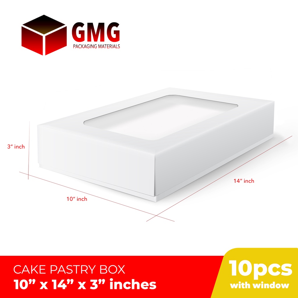 GMG Cake Pastry Ensaymada Number Cupcakes Box 14 x 10 x 3 inches 450 ...