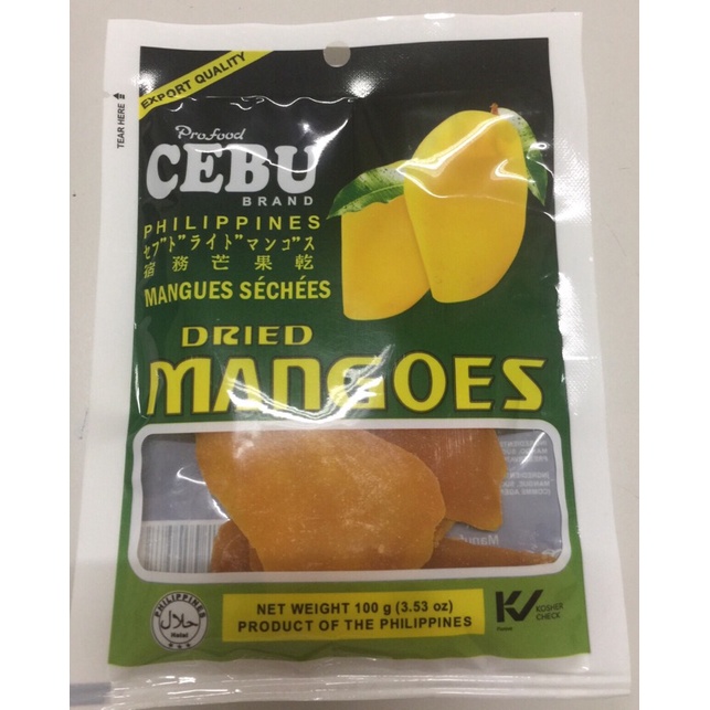 Cebu Dried Mango Slice 100g | Shopee Philippines