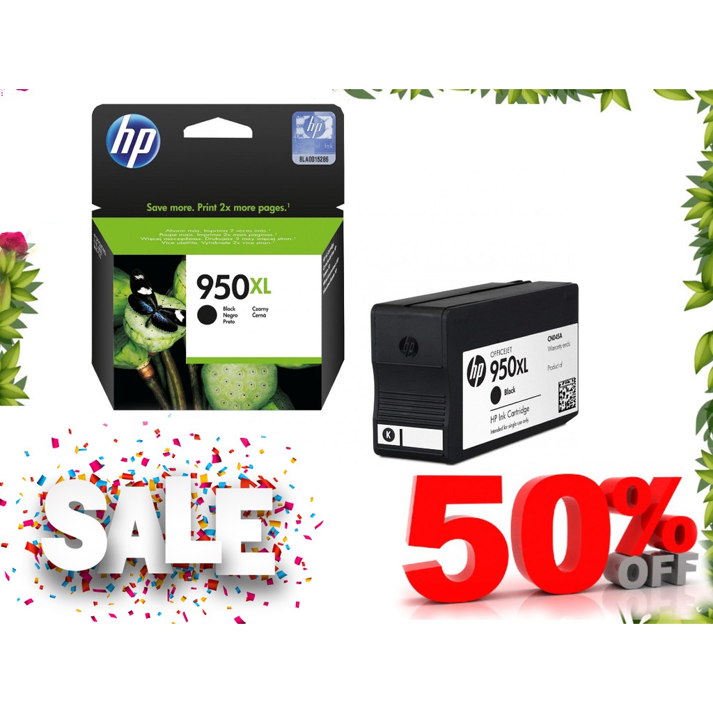 HP 950XL High Yield Black Original Ink Cartridge (CN045AA) | Shopee ...