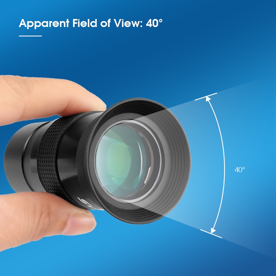 Svbony Plossl Eyepiece 25mm Focus Length Fully Coated 40-Deg 1.25 ...
