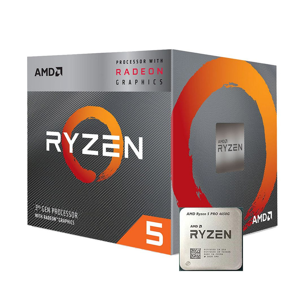 AMD RYZEN 5 PRO 4650G (6-Core/12-Thread, 4.2 GHz Max Boost) Desktop ...