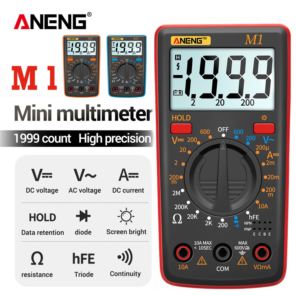 ANENG M1 Digital Multimeter esrMeter Multimetro Tester True Rms Digital ...