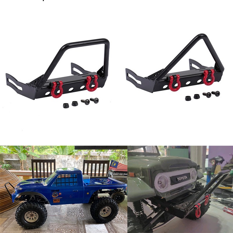 Metal RC Rock Crawler Car Front Bumper for 1/10 RC Crawler Axial SCX10 ...