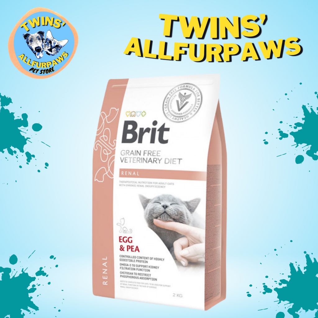 Brit Grain-Free Veterinary Diet Renal 2kg Cat Dry Food | Shopee Philippines