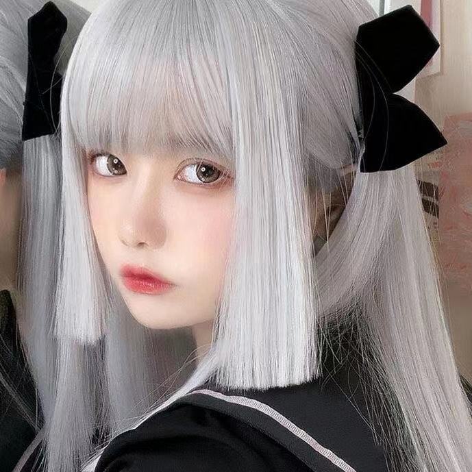 Long Straight Hair Wigs For Women Cosplay Lolita Anime Fake Hair ...