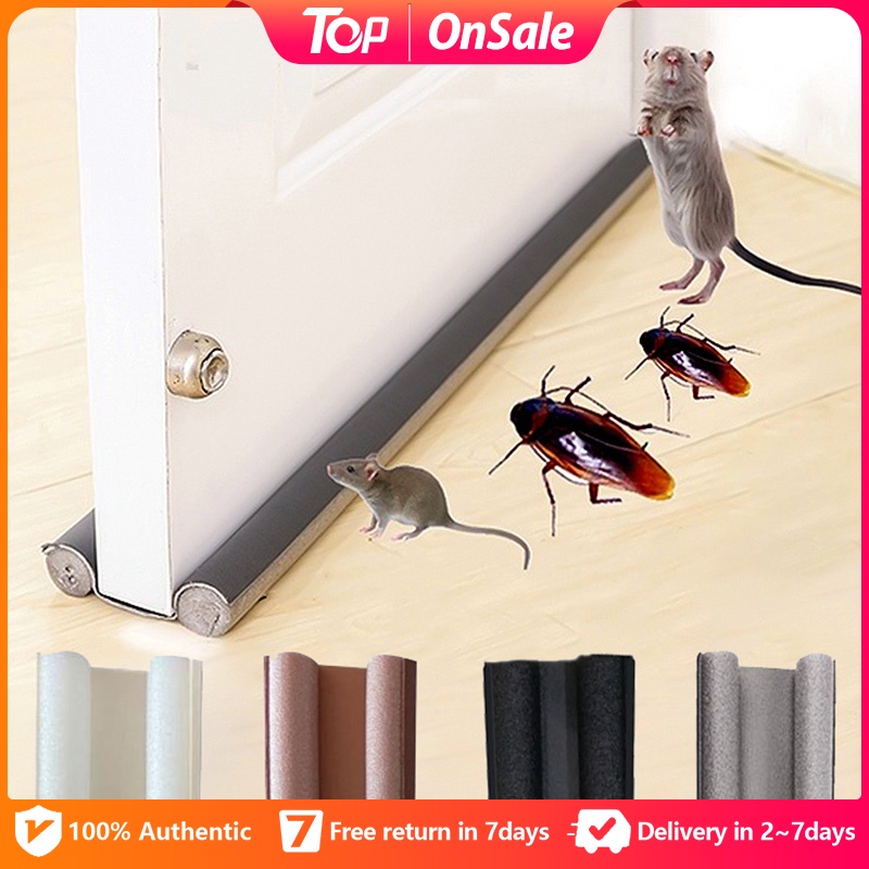 Black Original 95cm Flexible Door Bottom Sealing Strip Guard Wind Dust ...