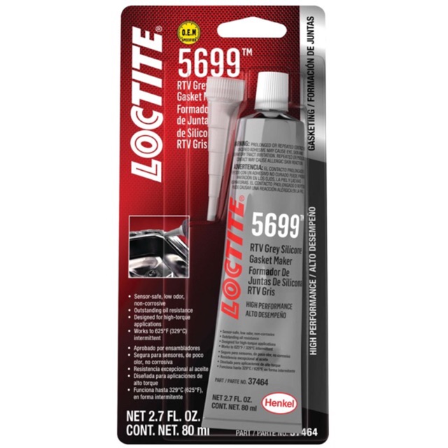 Loctite RTV 5699 & Loctite 5102 Grey Silicone 80ml | Shopee Philippines