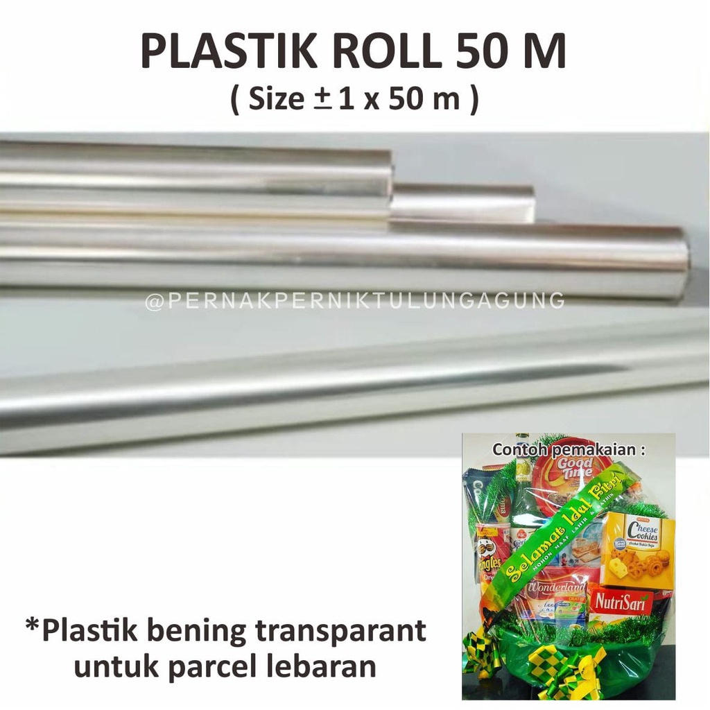 50 m Transparent Plastic Roll - Wrap Wrap Hampers Parcel Eid Al-Fitr ...