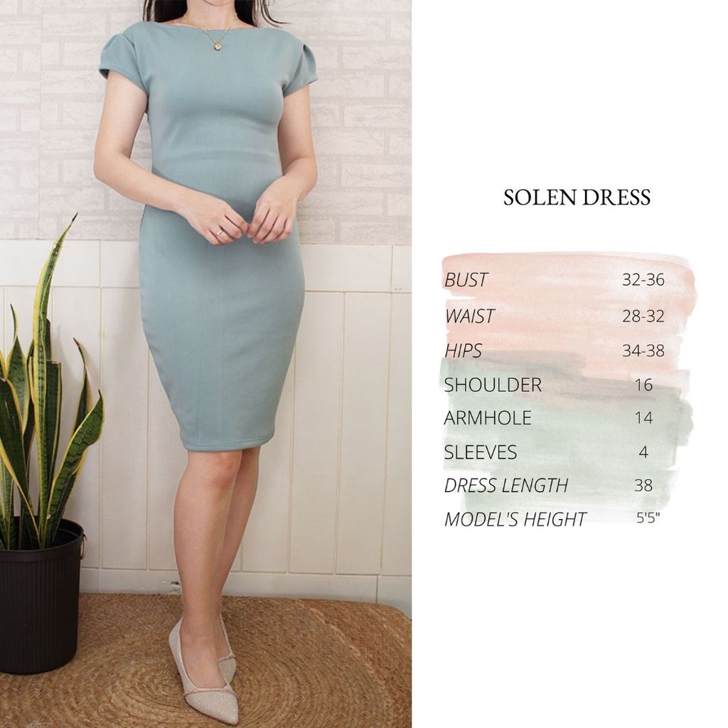 Comfy SOLEN Neoprene Dress , Casual/ Semi Formal Attire fits Small to Medium | Shopee Philippines