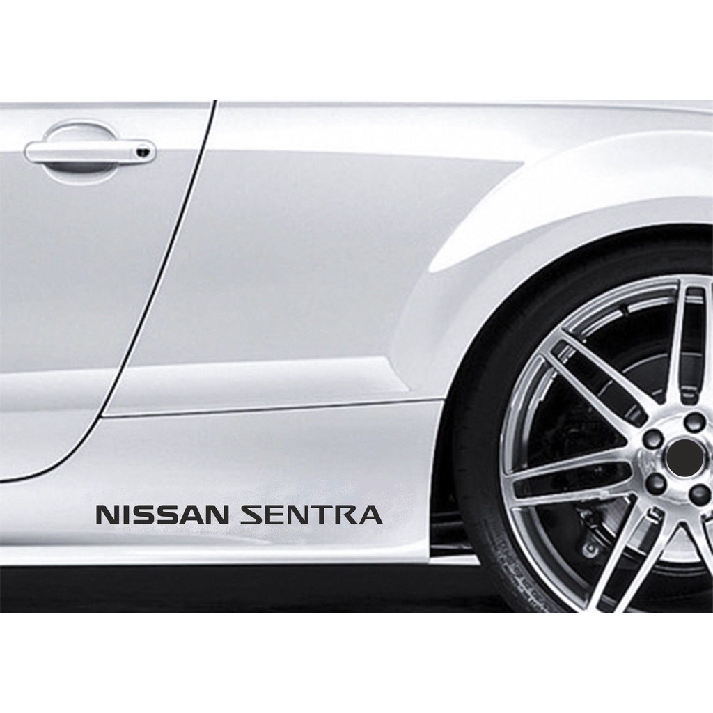 2Pcs/Pair 2x Side Skirt Stickers fits Nissan Sentra Premium Car Premium ...