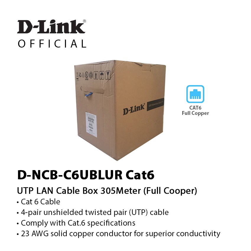 D-Link NCB-C6UBLUR-305-25 UTP Cable | Shopee Philippines