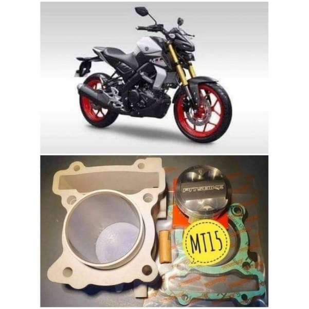 R15 V3 / MT15 63MM 65MM BLOCK BORE KIT CHROMEBORE FORGED BOREKIT 63 65 ...