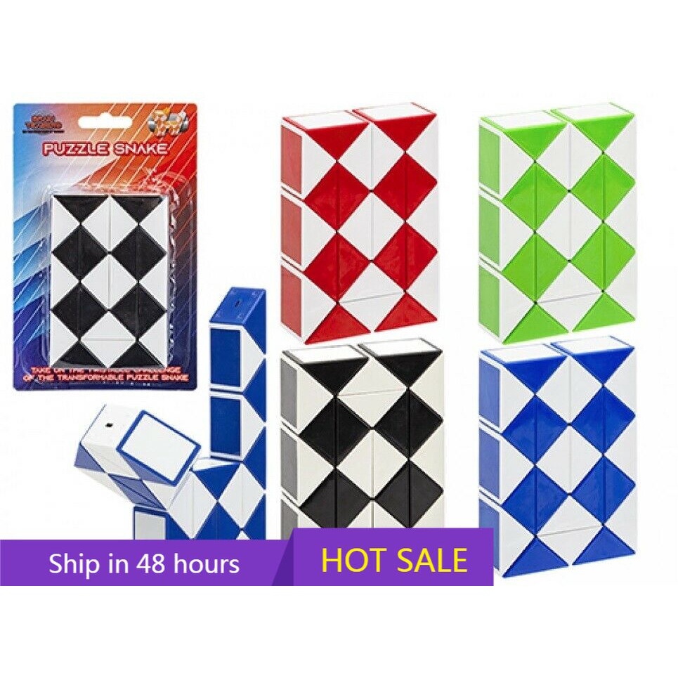 Snake Puzzle Magic Fidget Twist Cube Kids Sensory Toy - Chunky 24 ...
