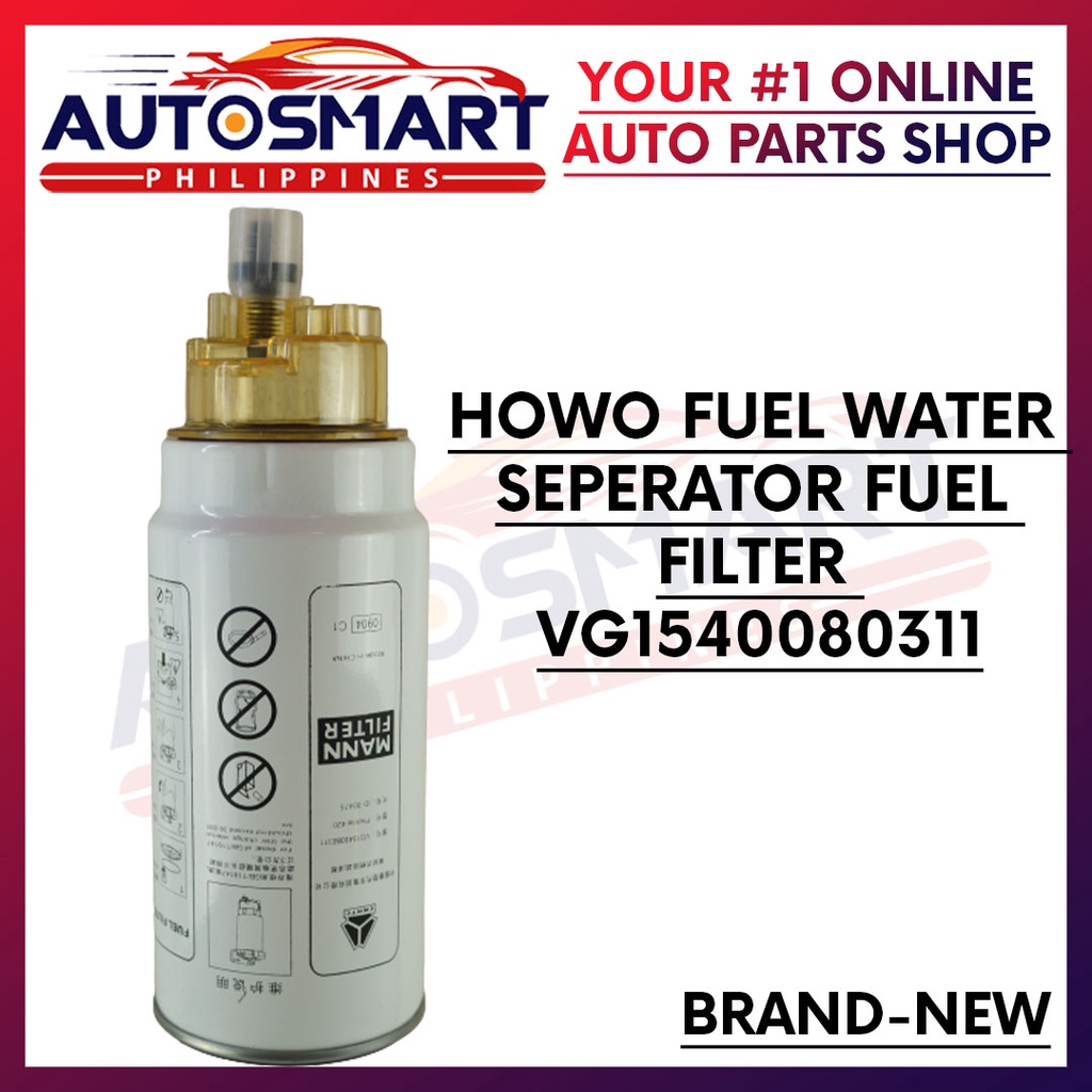 Howo Fuel Water Seperator Fuel Filter VG1540080311 | Shopee Philippines