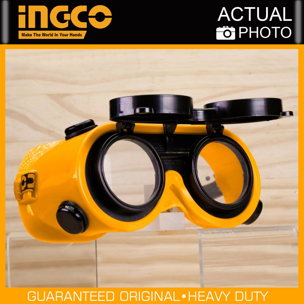 Ingco Flip Top Welding Goggles Flexible Design PVC Body HSGW01 IHT ...