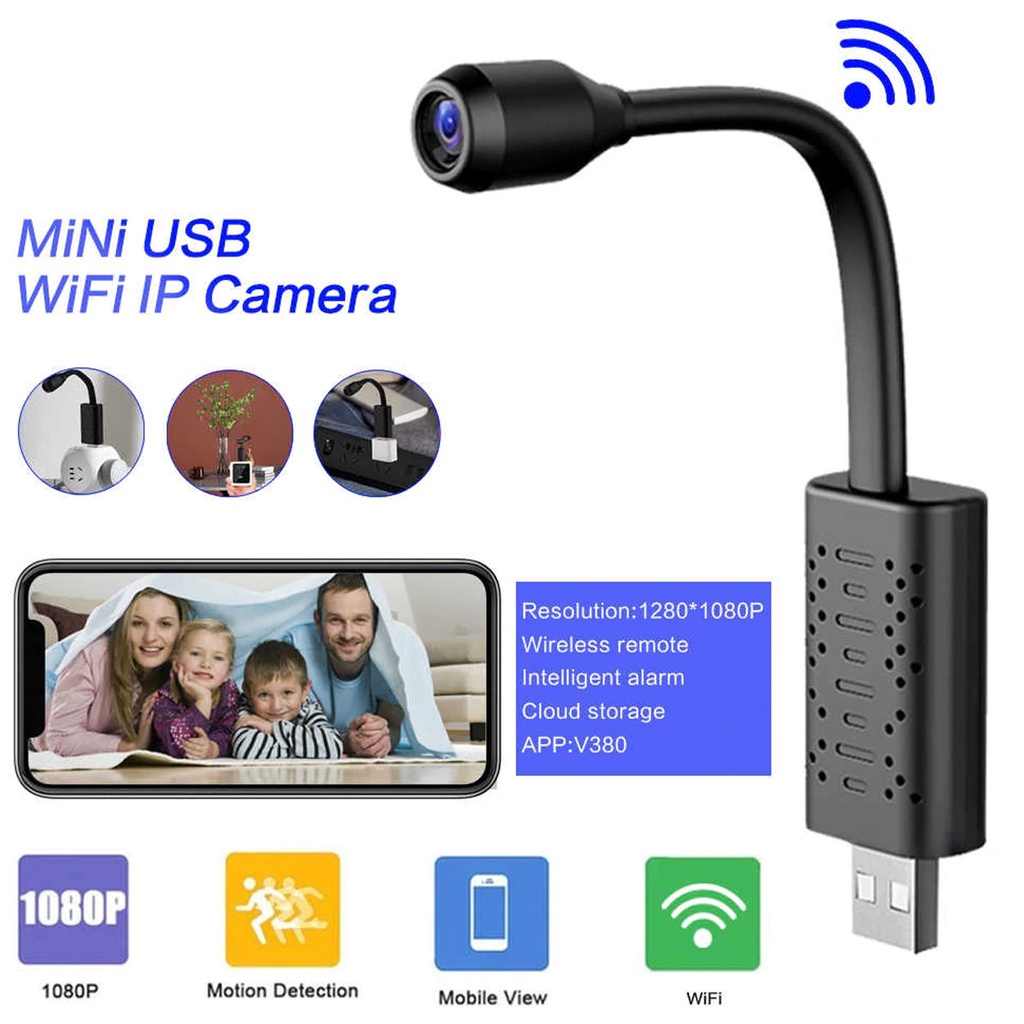 V- V380 PRO U21 Wifi HD Smart mini camera USB IP Cam Baby Monitor ...