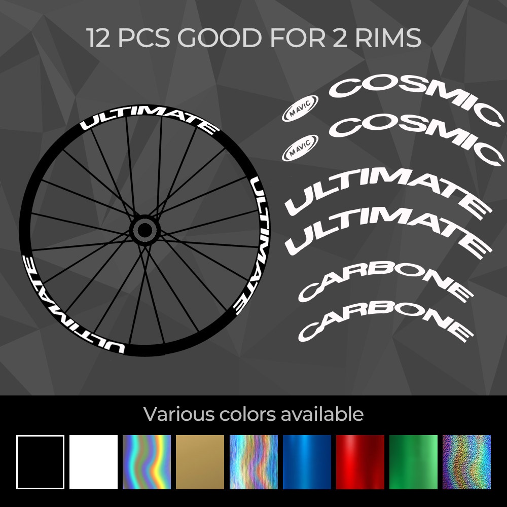 Mavic Cosmic Kit1 Wheel Rim Sticker Decal Vinyl For Mountain Bike And ...