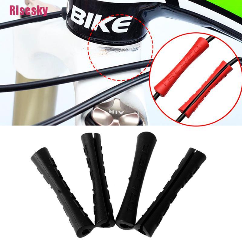 Risesky| 3/6Pcs Bicycle Cable Protector Bike Frame Anti-Friction ...