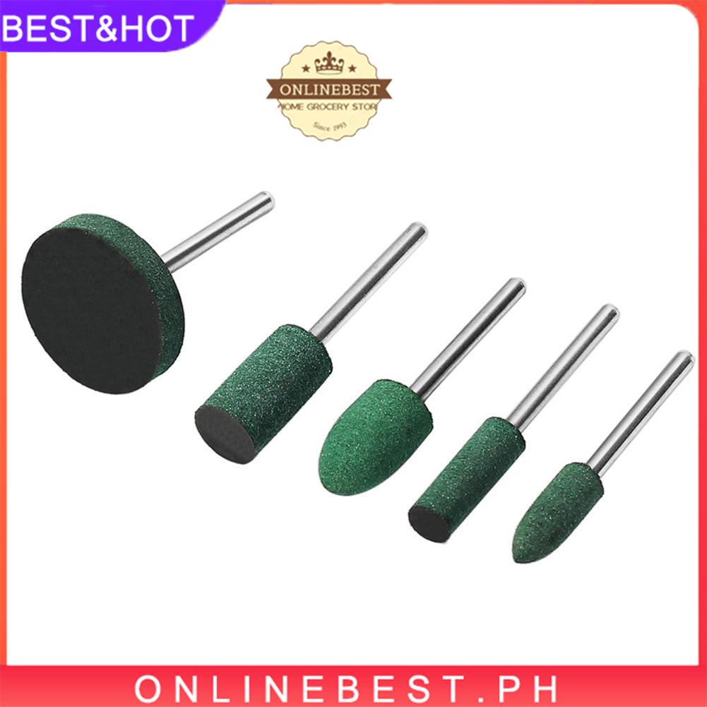 Useful 5pcs/set Cylindrical Conical Sesame Rubber Grinding Heads ...
