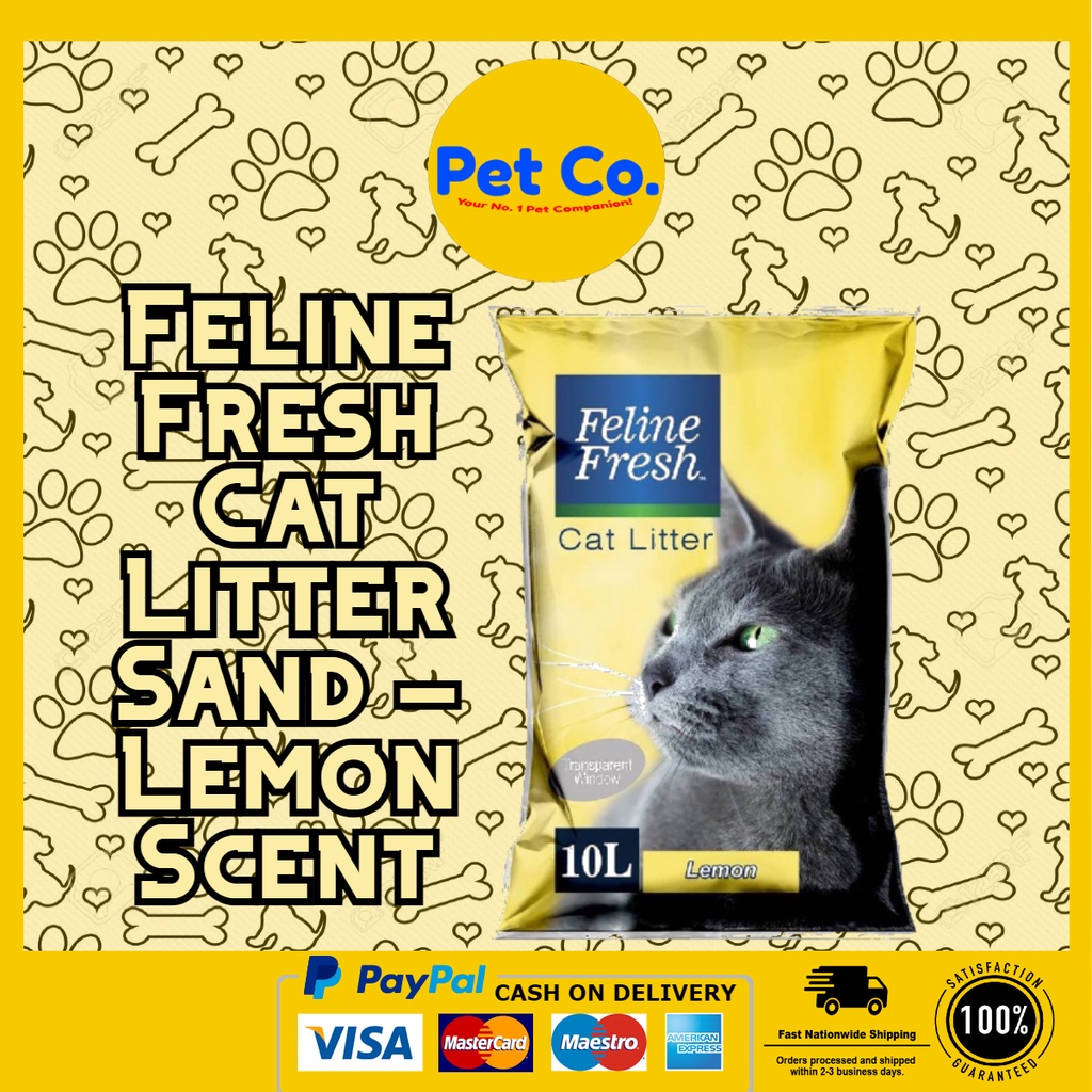 Feline Fresh Cat Litter 10L Clumping (Lavender, Lemon, lemon grass ...