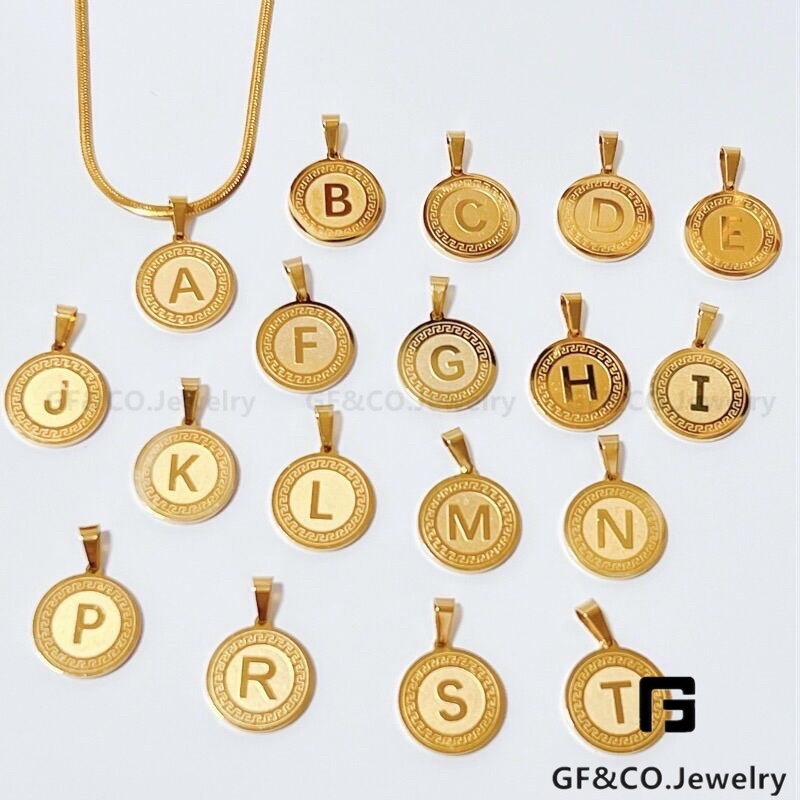 GF Jewelry 18k Gold Plated Stainless Steel Lucky Pendant Necklace for unisex 2728n | Shopee ...