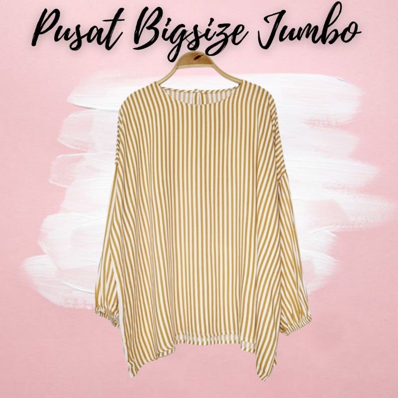 Ld 140 - JUMBO Top BLOUSE With BIGSIZE motif PREMIUM KD ziv | Shopee ...