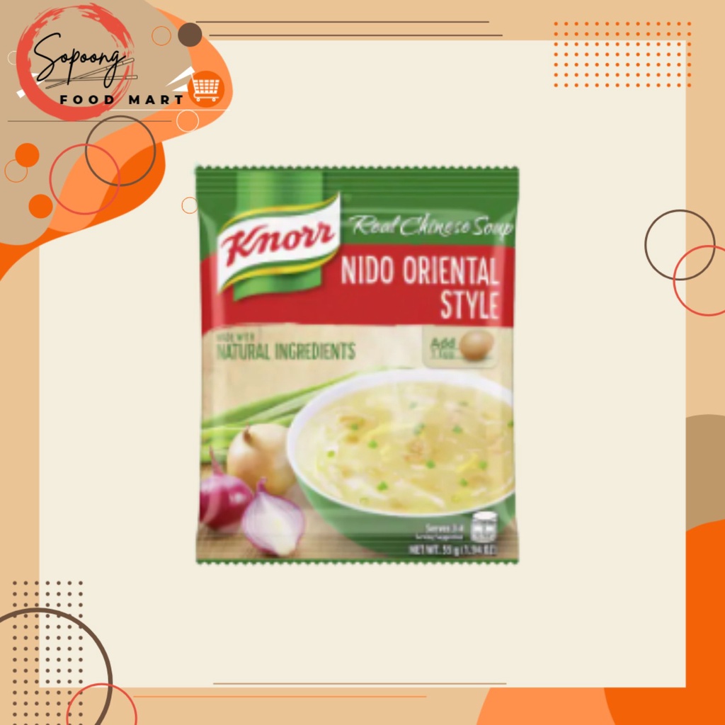 Knorr Real Chinese Soup Nido Oriental Style 60g | Shopee Philippines
