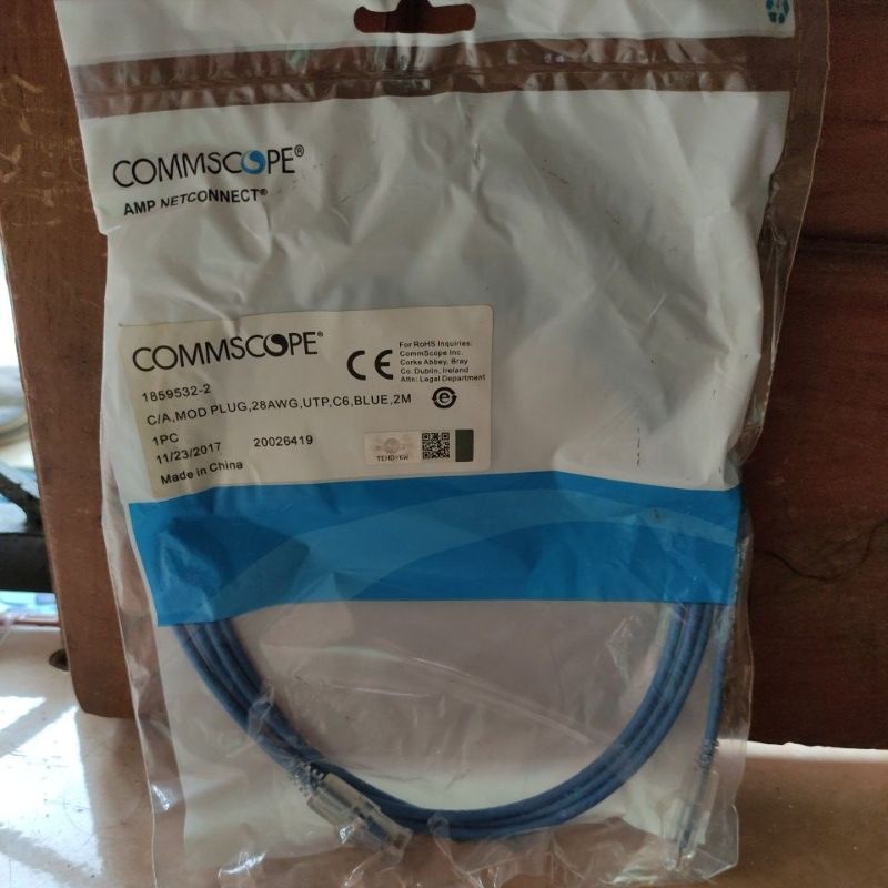 Amp And schneider cat6 LAN Cable (Commscope) Thin model | Shopee ...