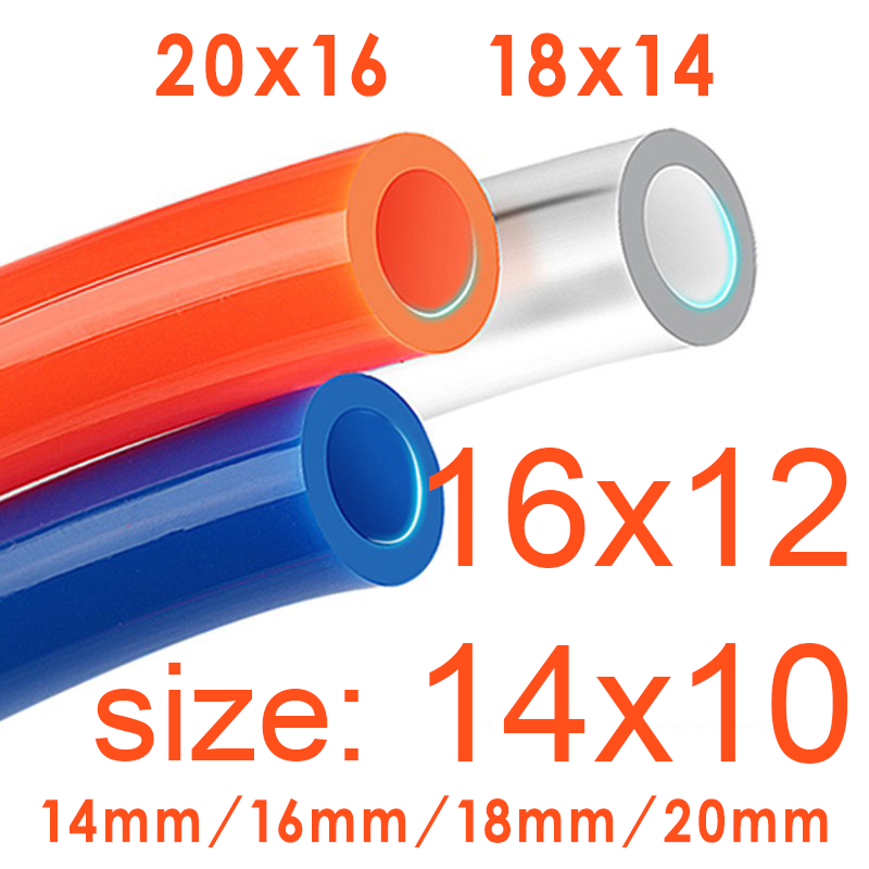 1 Meter 14x10mm 16x12mm 18x14mm 20x16mm Pneumatic Pipe Tube Air Hose ...