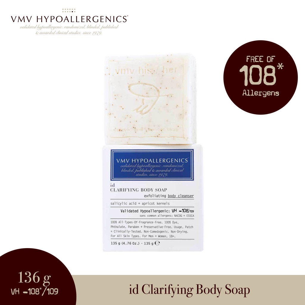 VMV Hypoallergenics ID Clarifying Soap / Exfoliating Body Cleanser ...