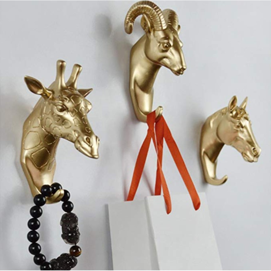 Resin Creative Wall Decorations Animal Head Shaped | Shopee Philippines