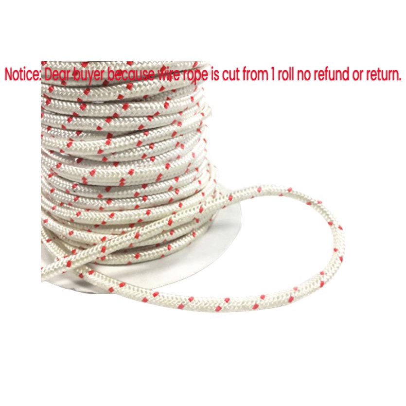 1 roll (75m) 6mm White Lifting Rope Safety Rope, Braided Rope ...