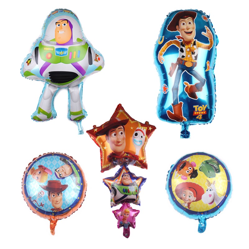 Toy Story Foil Balloon Buzz Lightyear Woody Jessie Lotso Alien Cartoon ...