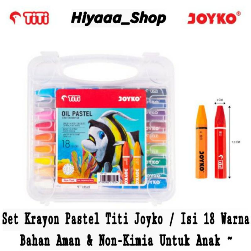 TiTi JOYKO OIL CRAYON SET - CONTENTS 18 COLORS | Shopee Philippines