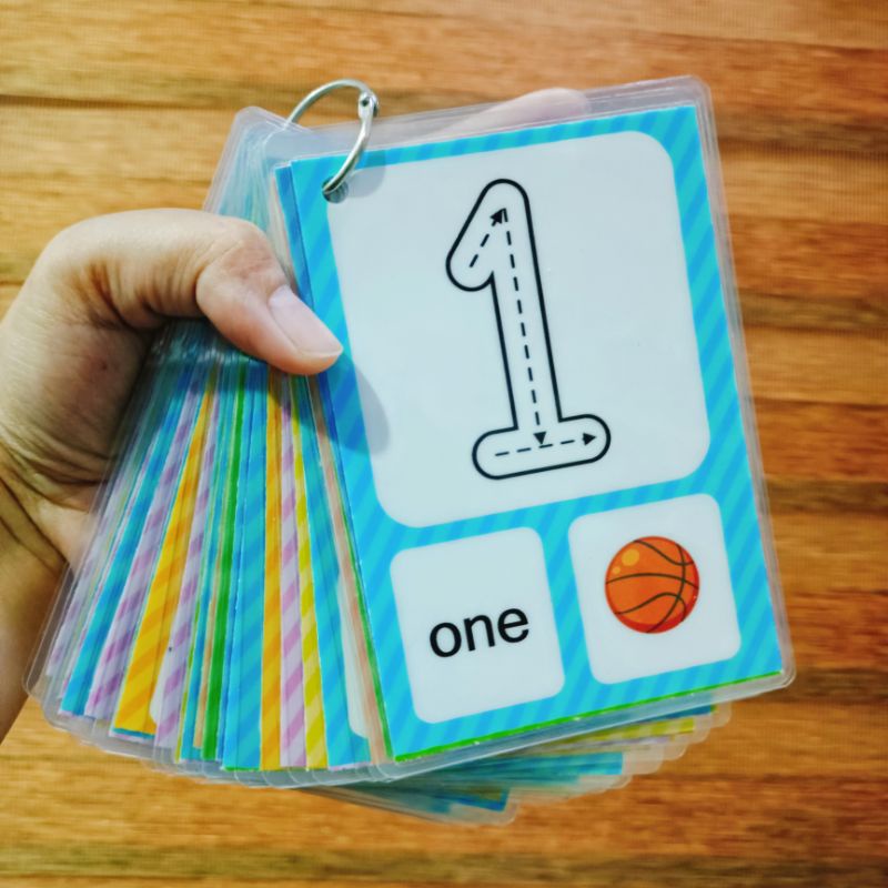 numbers tracing flashcards and counting flip cards 1 to 20 | Shopee ...