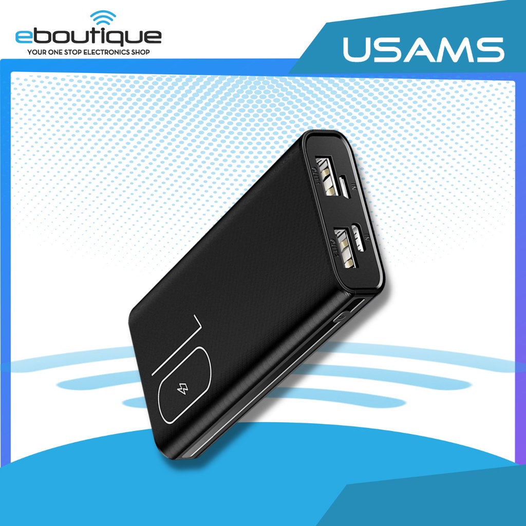 USAMS PB31 10000MAH Dual Mini Powerbank Fast Charging For Phone Tablet (CD93) | Shopee Philippines