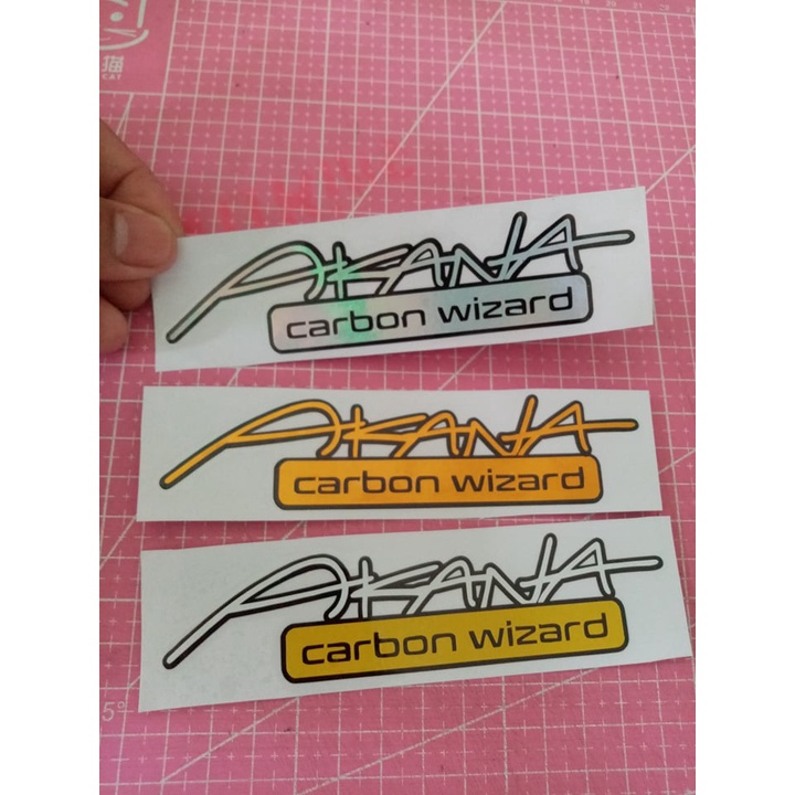 Akana Carbon Wizard Inspired Cutout Sticker Waterrproof | Shopee ...