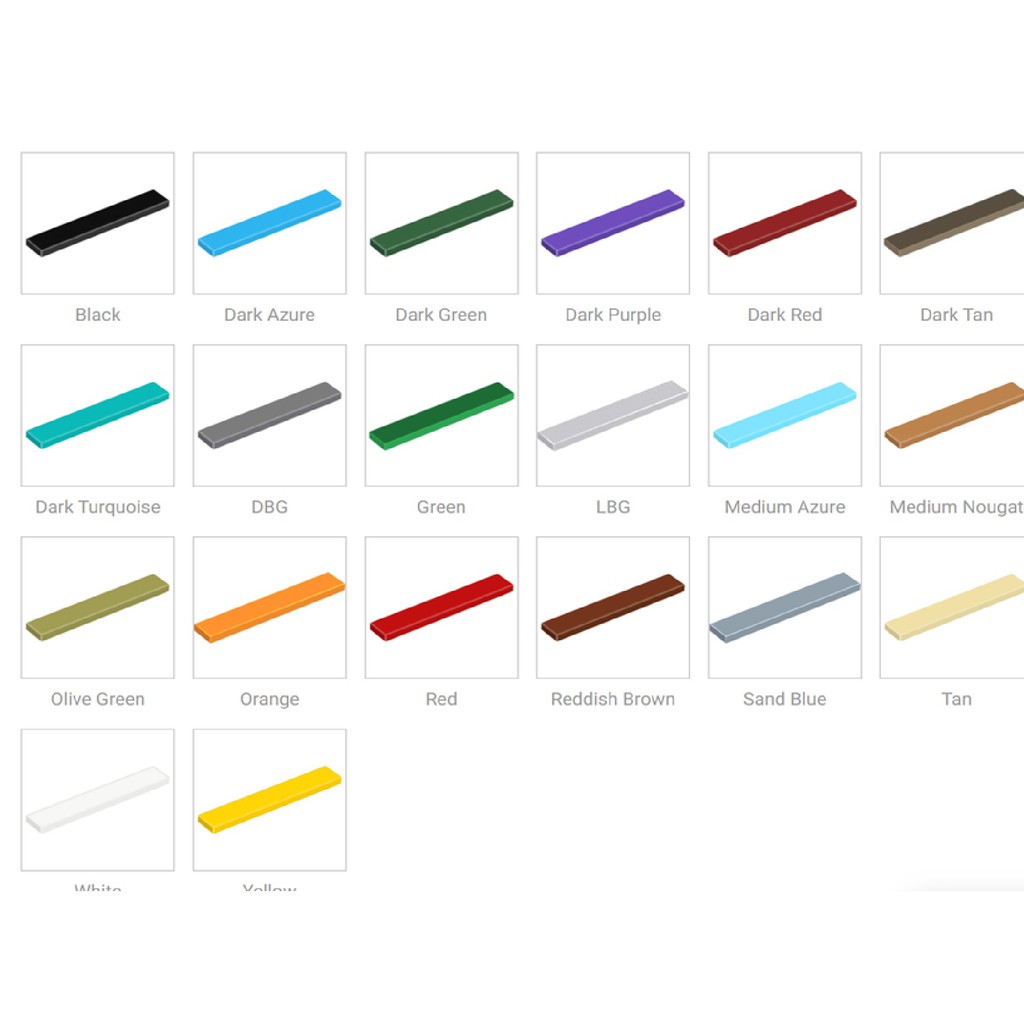 LEGO® Part: Tile 1x6 | Shopee Philippines