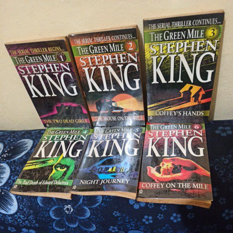 the green Mile book 1-6 Stephen King two dead girls mouse on the mile ...