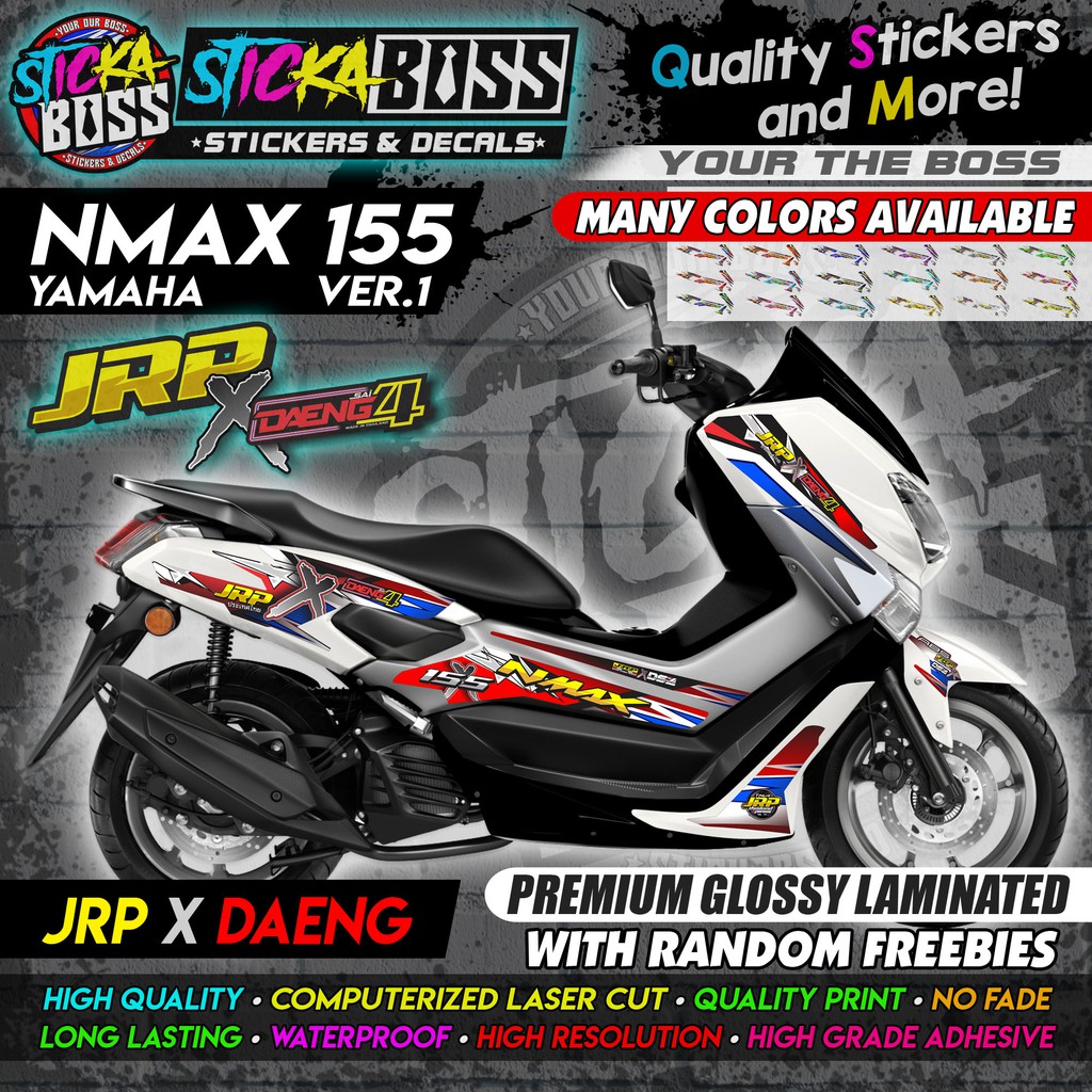 STICKER DECALS for NMAX V1 (NV1JRXDA) [ASSORTED COLORS] By STICKABOSS ...