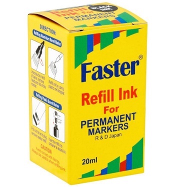 FASTER Refill Ink for Permanent Markers 20ml | Shopee Philippines
