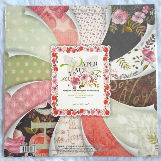 Cardstock Paper Pack 12x12 Inches With Die Cuts Scrapbook Patterned ...