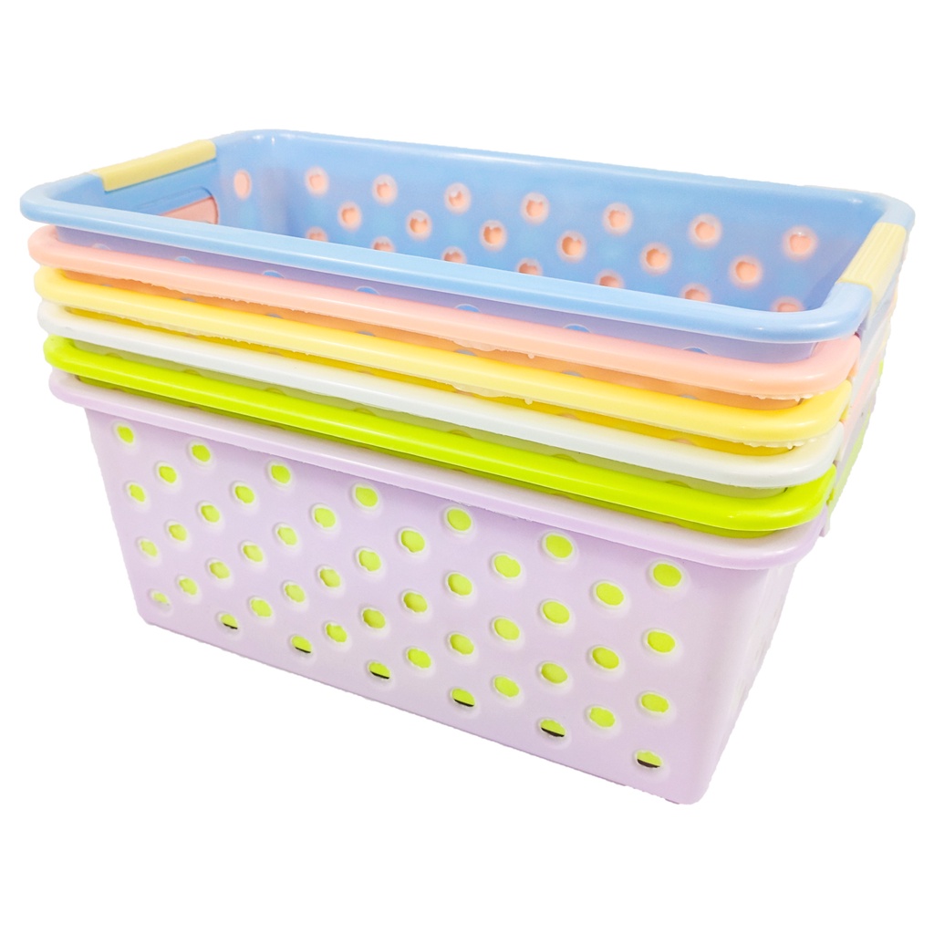 COD DVX Plastic Basket - #6674 Multipurpose Storage Boxes Organizer Box ...