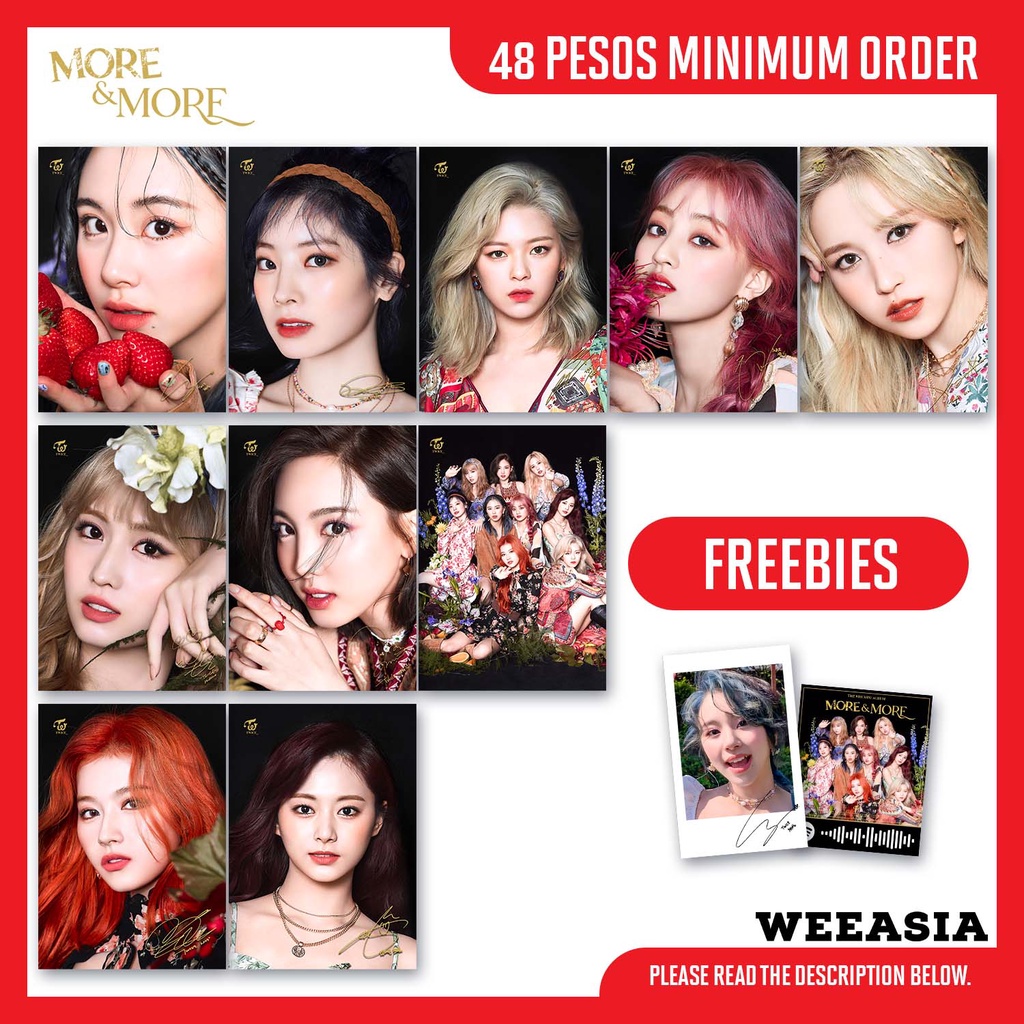 TWICE MORE & MORE KPOP A4 Posters HD Print Merch with FREEBIES | WEEASIA | Shopee Philippines