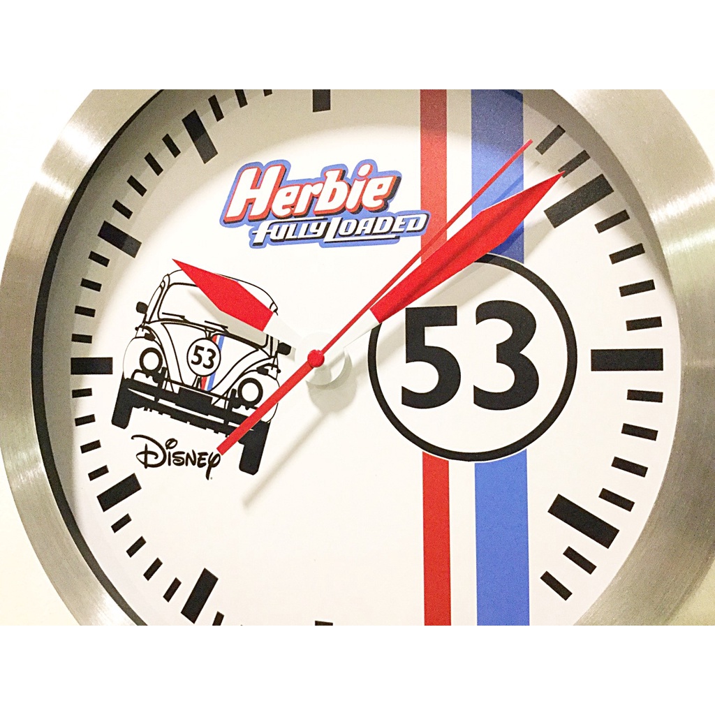Herbie Love Bug Wall Clock - Volkswagen Beetle Home Decor Analog Clock ...