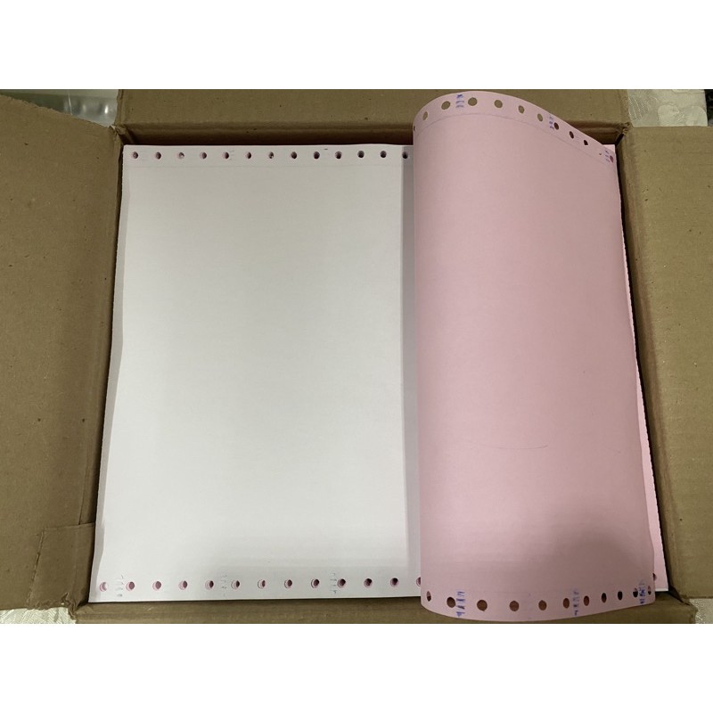 CARBONLESS CONTINUOUS FORM COMPUTER PAPER. 11x9 1/2, 2ply | Shopee ...