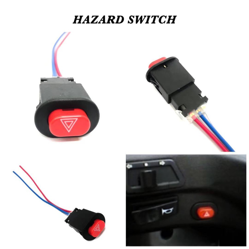 CP (3212) Motorcycle Hazard Light Switch Button Flasher Output ...