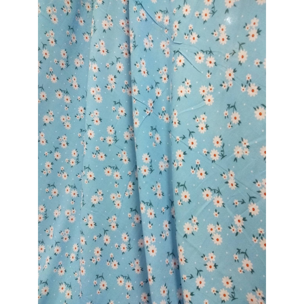 Challis Printed Fabric (Floral Design) | Shopee Philippines
