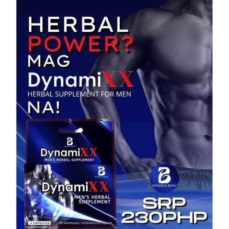 Dynamixx Herbal Food Supplement for Men 500mg 2 capsule per box ...