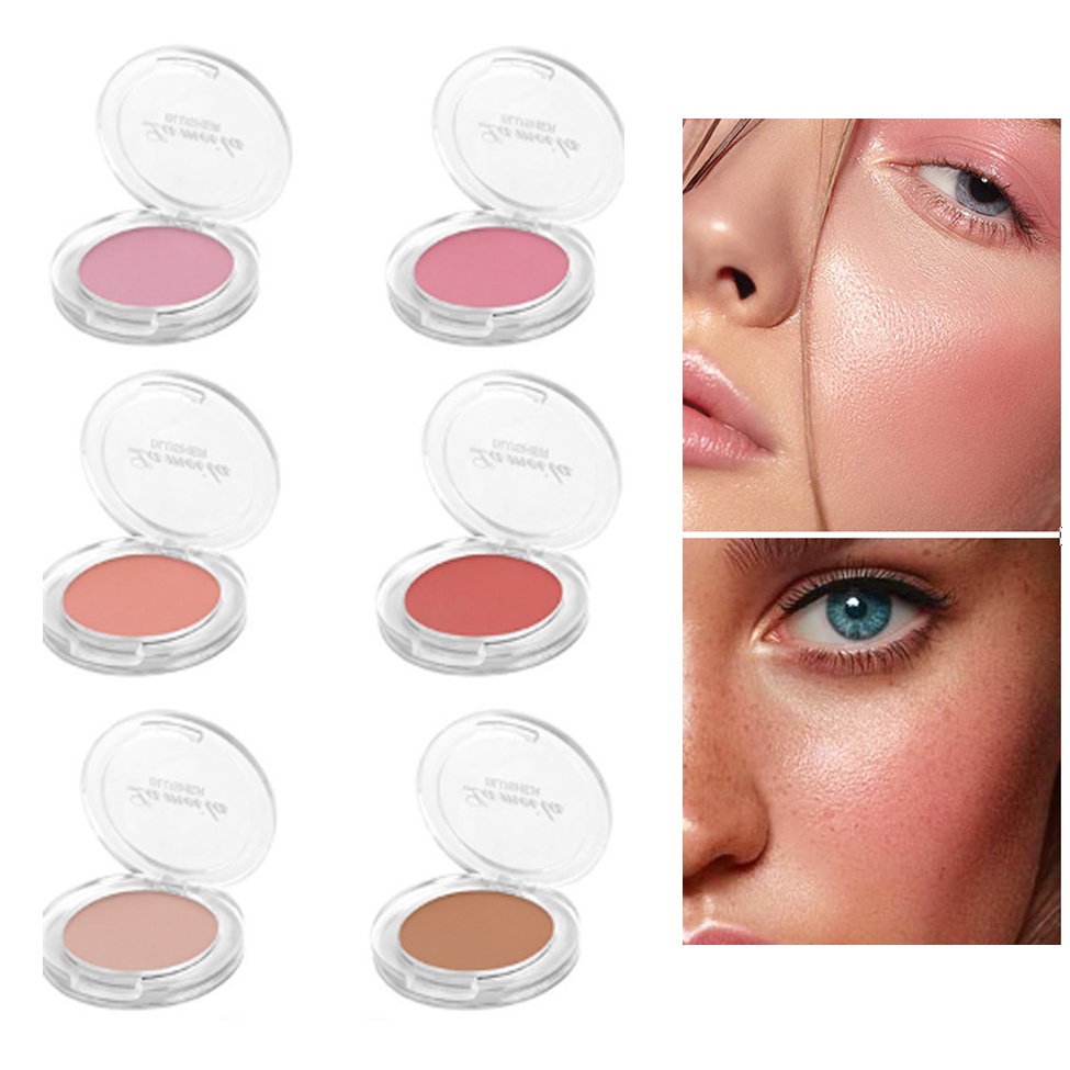 6 Color Blush Blush Powder Professional Contour Shade Pink Blush ...